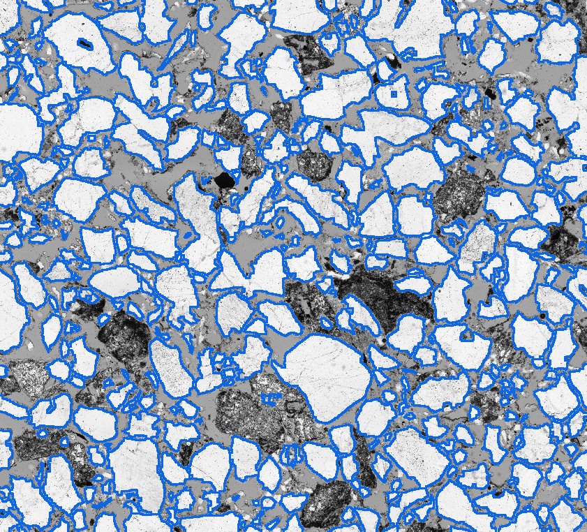 Granulometry analysis 2D - Reactiv IP