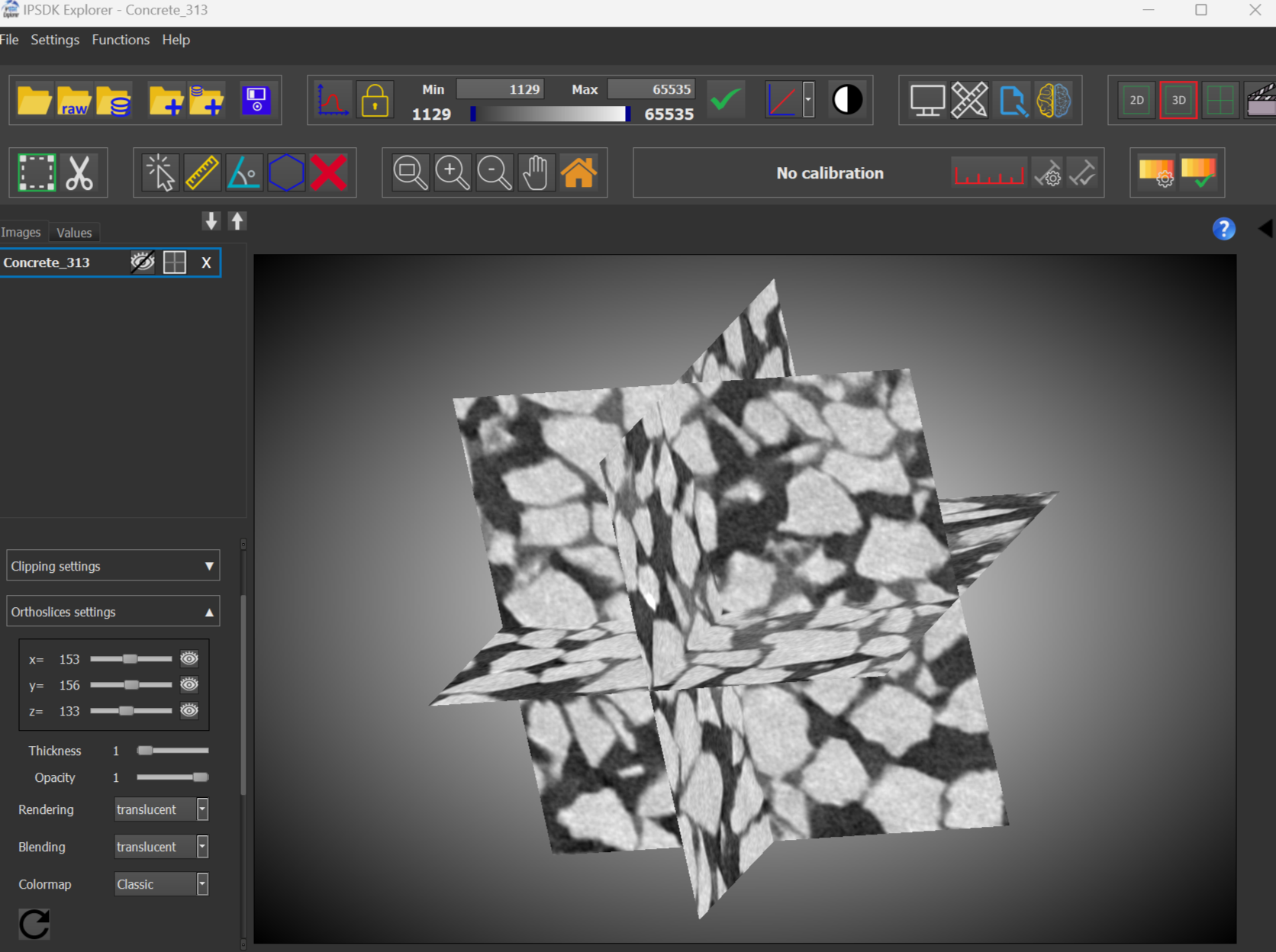 3D Visualization in IPSDK Explorer using orthoslices - Reactiv IP